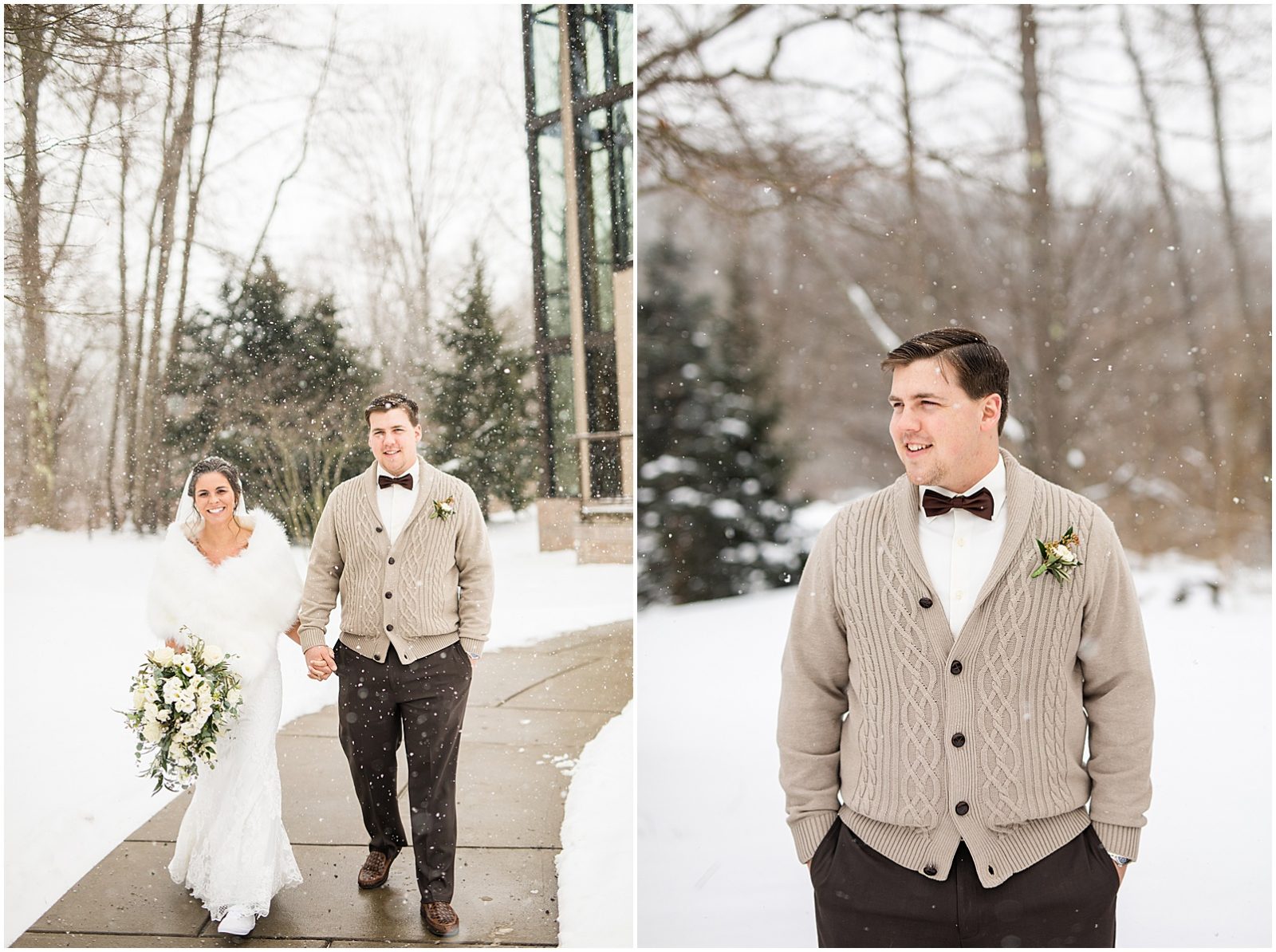 A Winter Wedding At Pitt Chapel in Pennsylvania ...