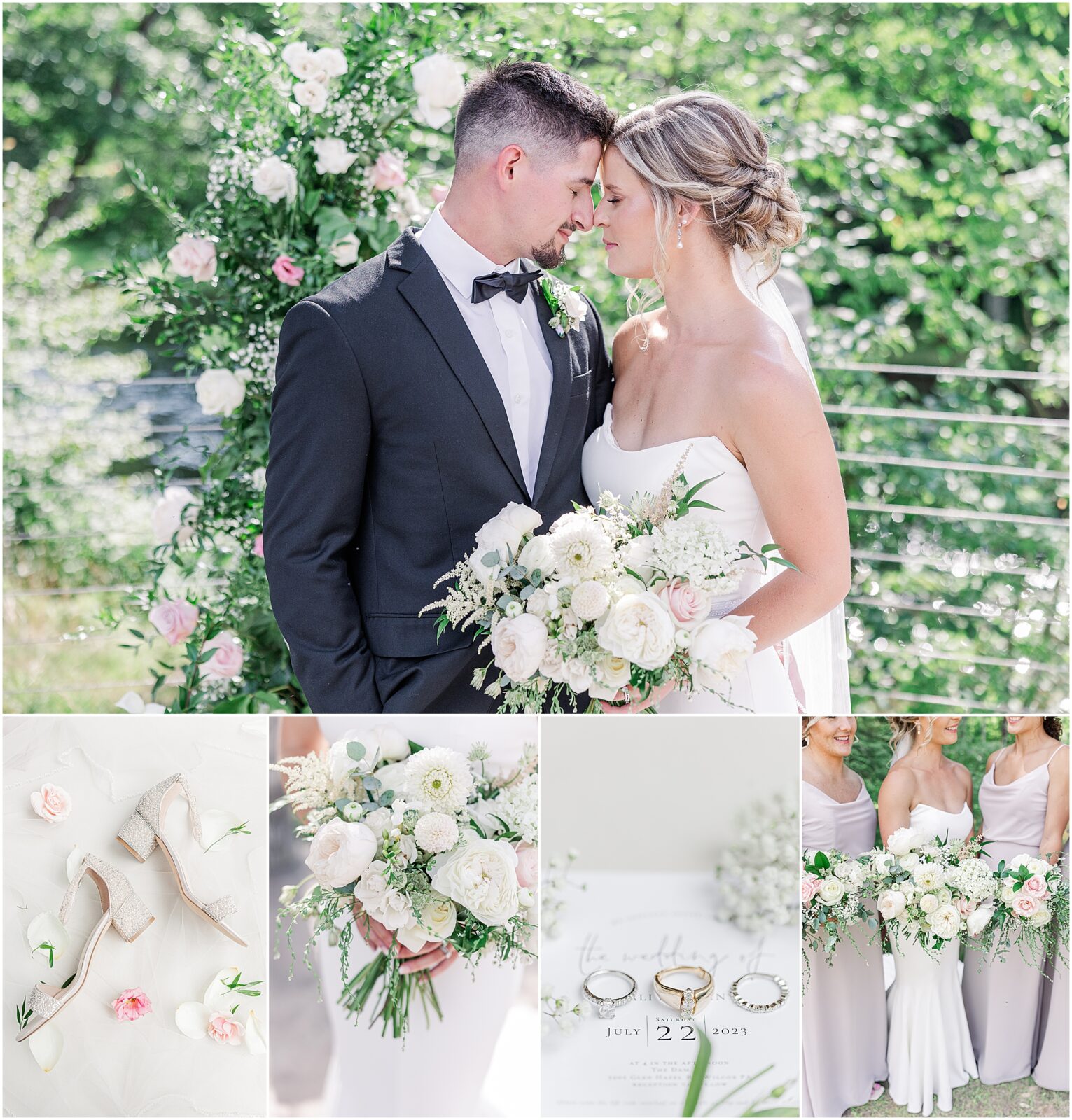 Elegant Summer Wedding at The Dam Inn, Wilcox PA